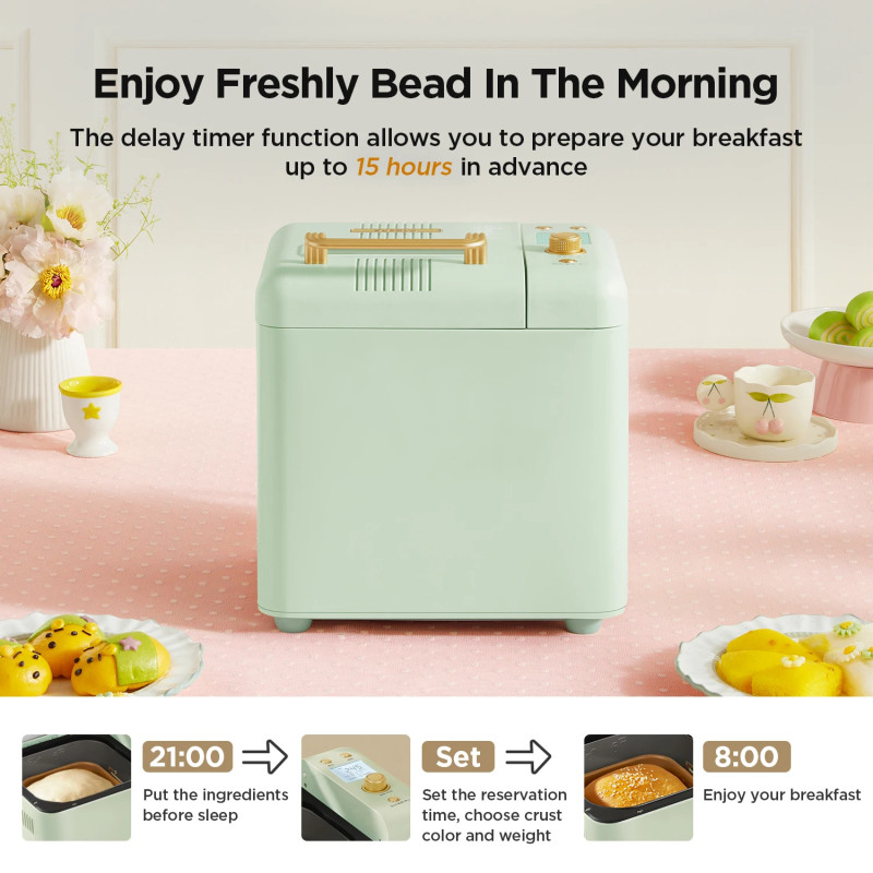 PETRUS Bread Maker: Customizable Baking, Ice Cream & More
